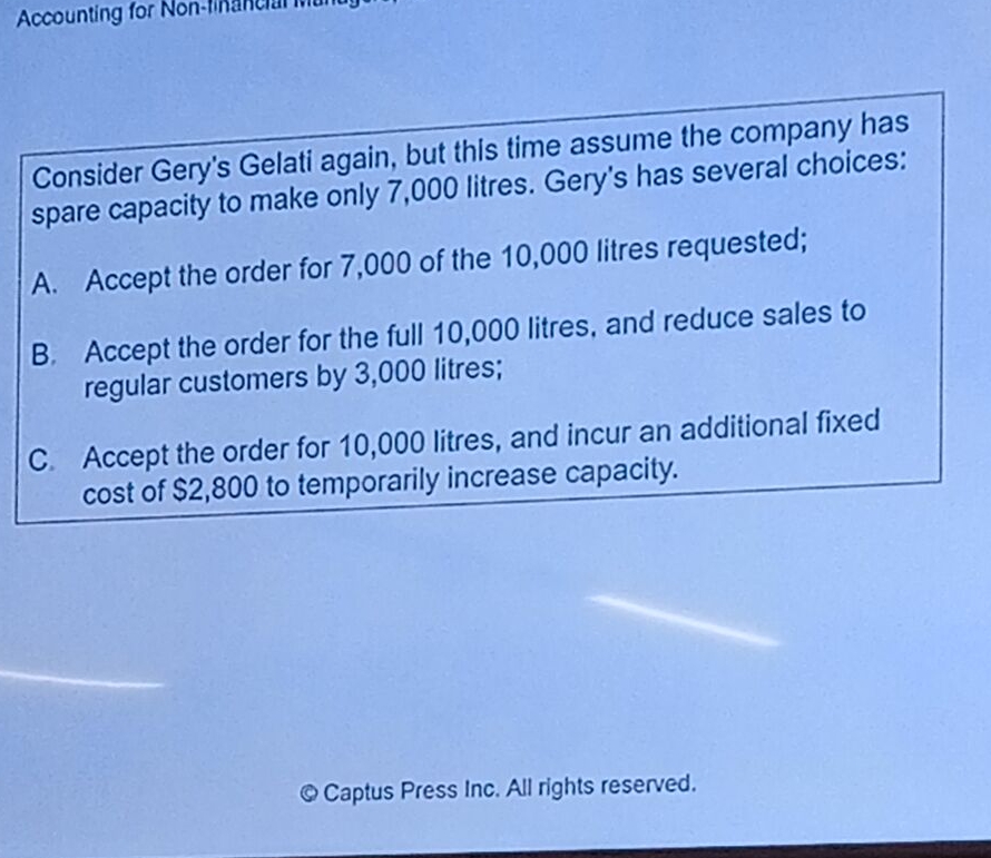 Solved Consider Gery's Gelati again, but this time assume | Chegg.com