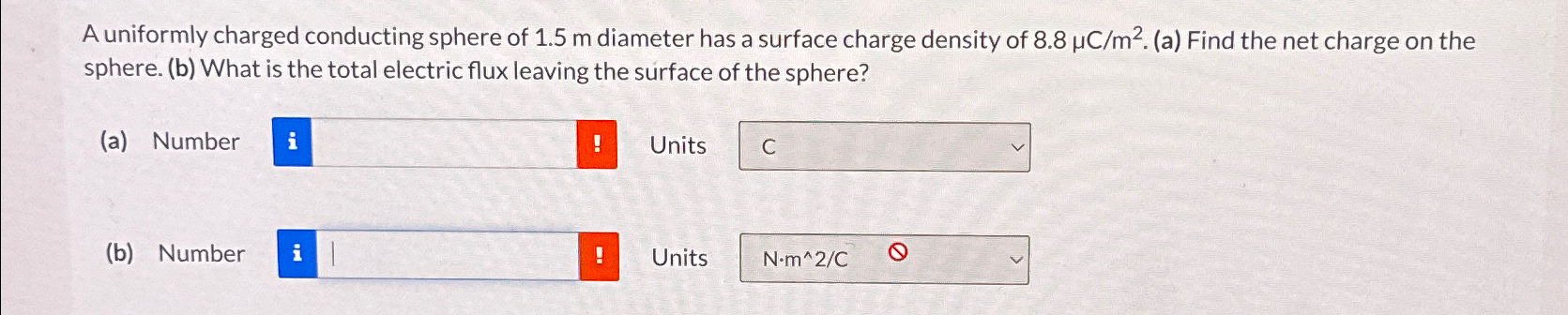Solved A uniformly charged conducting sphere of 1.5m | Chegg.com