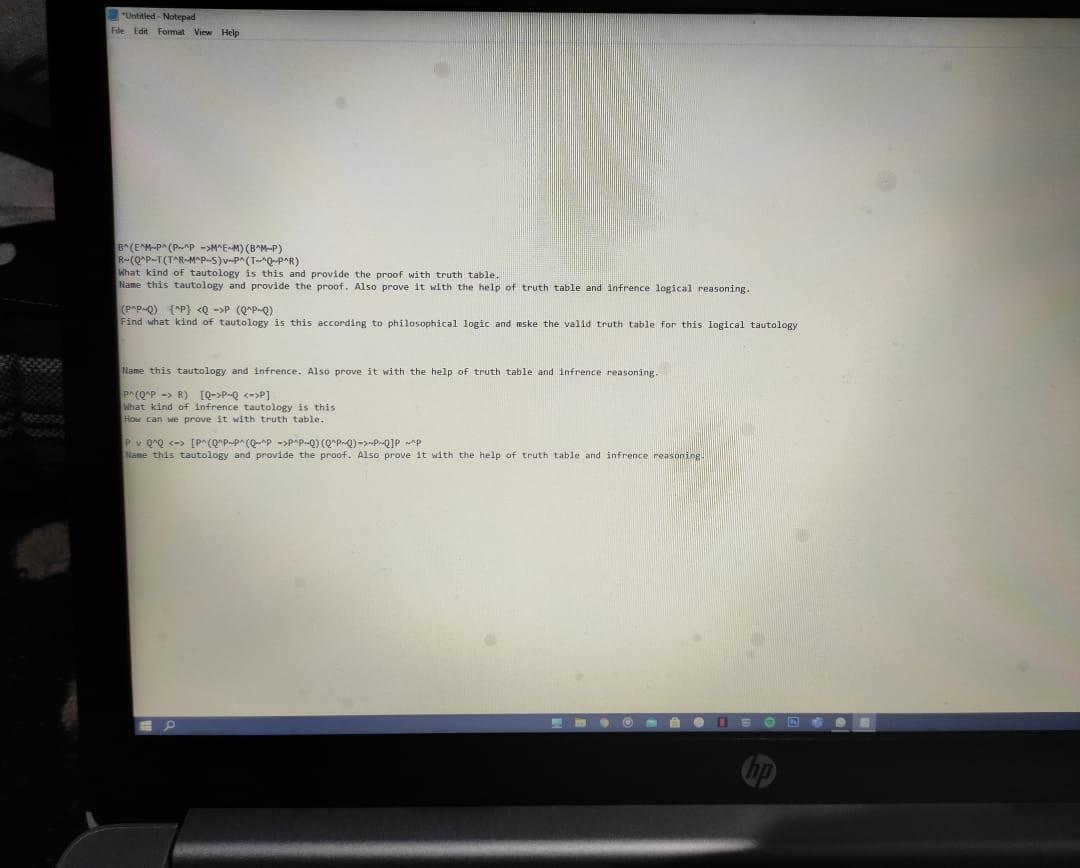 Untitled - Notepad File Edit Format View Help BA(EMMP | Chegg.com