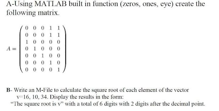 Solved Subject : Matlab I want solve necessary that please | Chegg.com