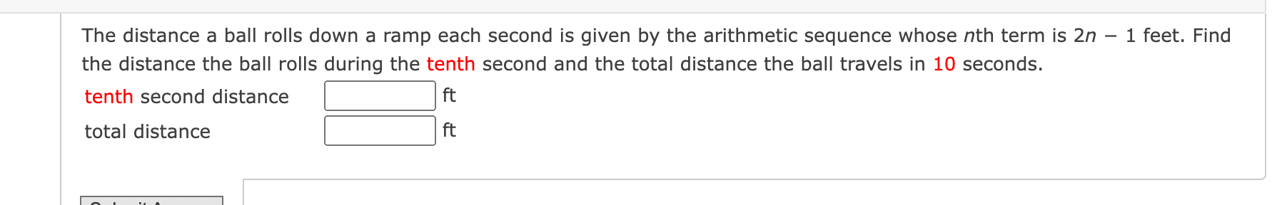 Solved The distance a ball rolls down a ramp each second is | Chegg.com