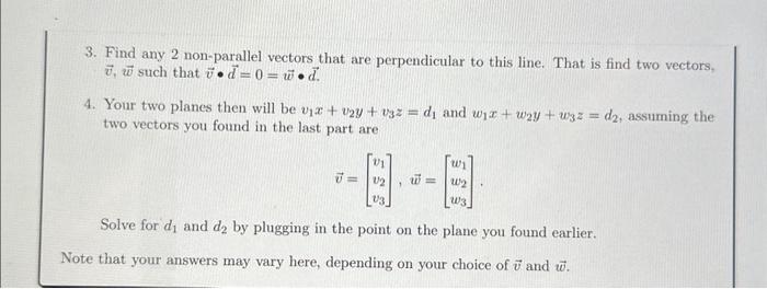 Solved Suppose we have a line given in parametric form by: | Chegg.com