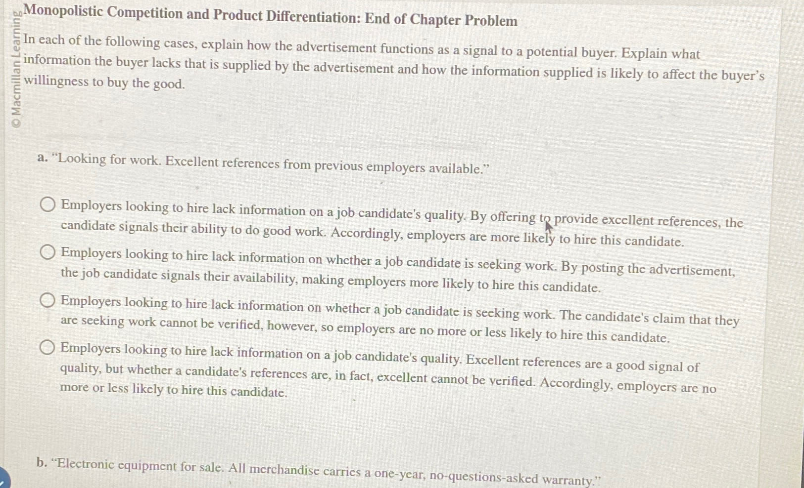Solved Monopolistic Competition and Product Differentiation: | Chegg.com