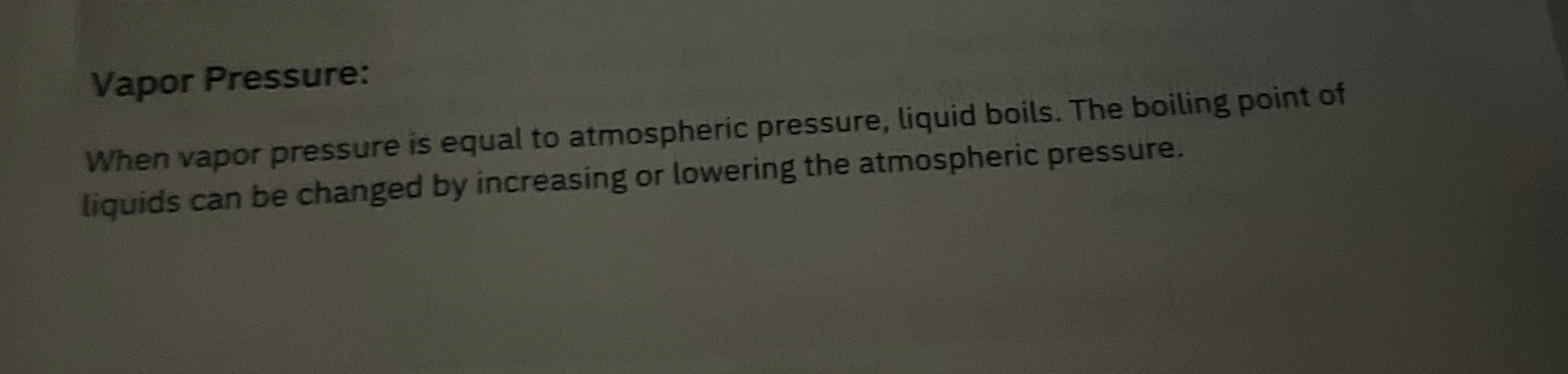 Solved Vapor Pressure:When vapor pressure is equal to | Chegg.com