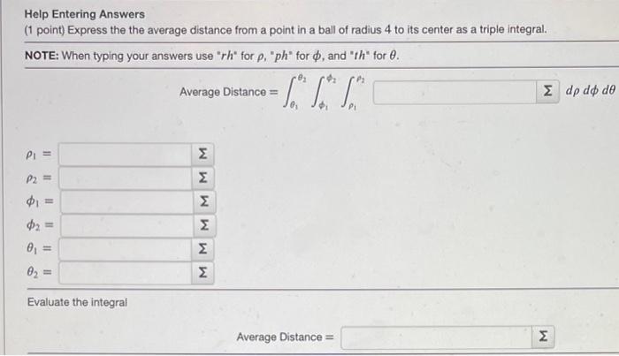 Help Entering Answers (1 point) Express the the | Chegg.com