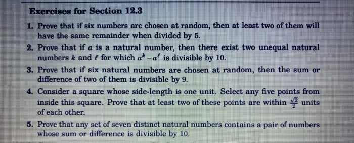Solved Exercises for Section 12.3 1. Prove that if six | Chegg.com