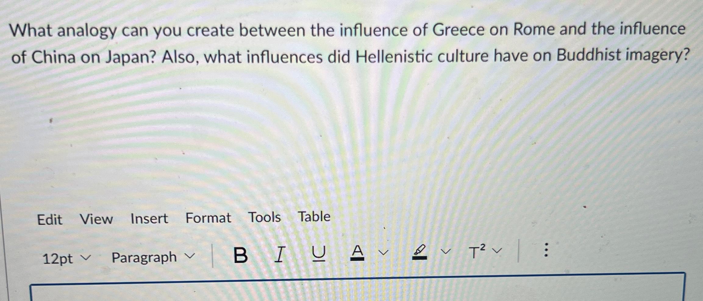 Solved What analogy can you create between the influence of | Chegg.com