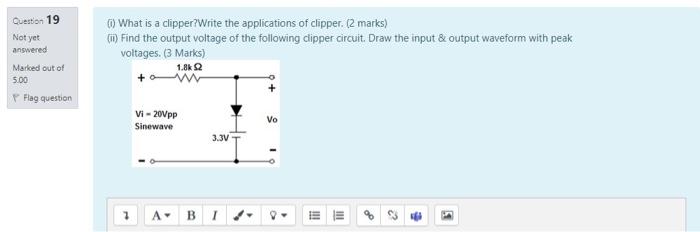 Solved Question 19 Not yet answered What is a clipper? Write | Chegg.com