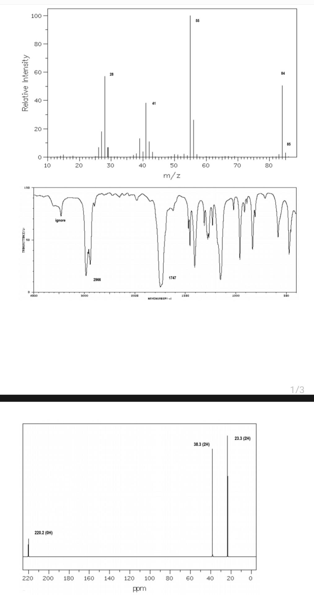 Solved (16) 4. You have been provided with spectroscopic | Chegg.com