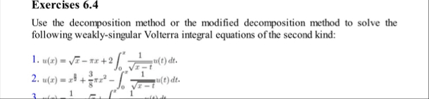 Solved Exercises 6.4Use the decomposition method or the | Chegg.com