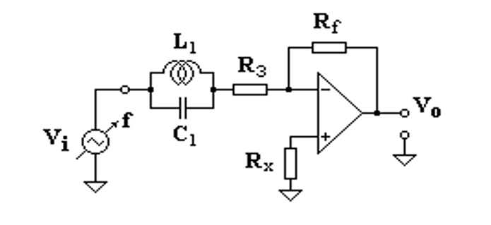 Solved The attached image shows a notch filter that has a | Chegg.com