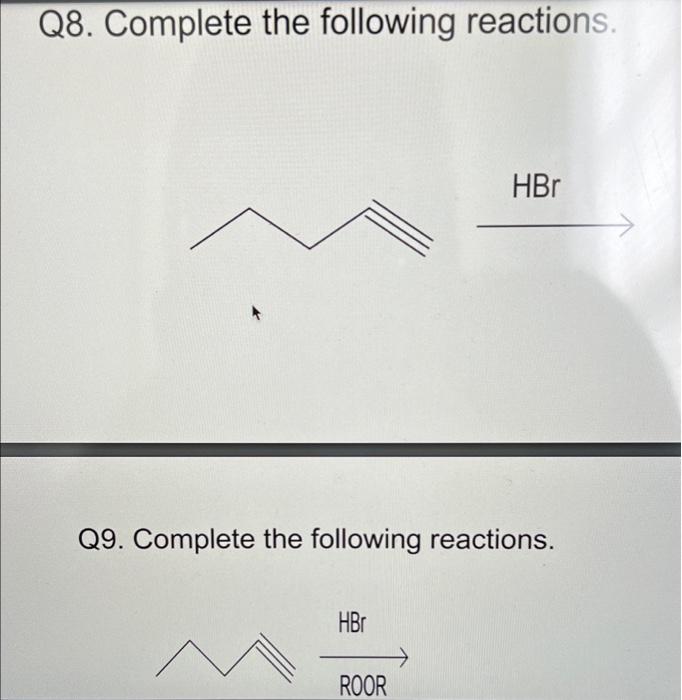 Solved Q6. Complete the following reactions. 1) NaNH2 2) | Chegg.com Solved Q6. Complete the following reactions. 1) NaNH2 2) | Chegg.com