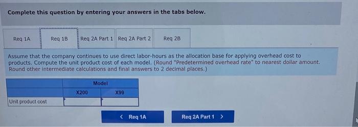 Solved Problem 2a 4 Algo Activity Based Absorption Costing
