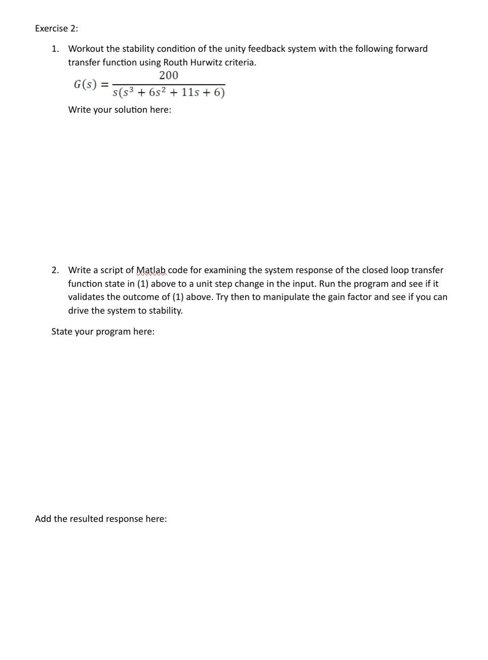 Solved Tutorial Assignment 1: Simulating transfer function | Chegg.com