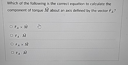 Solved Which of the following is the correct equation to | Chegg.com