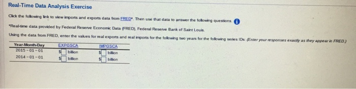 Real-Time Data Analysis Exercise Click the following | Chegg.com