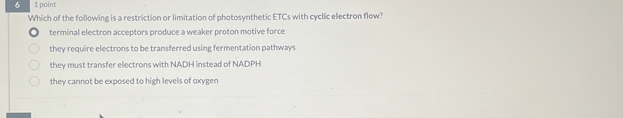 Solved 61 ﻿pointWhich of the following is a restriction or | Chegg.com