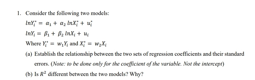 Solved Consider the following two | Chegg.com