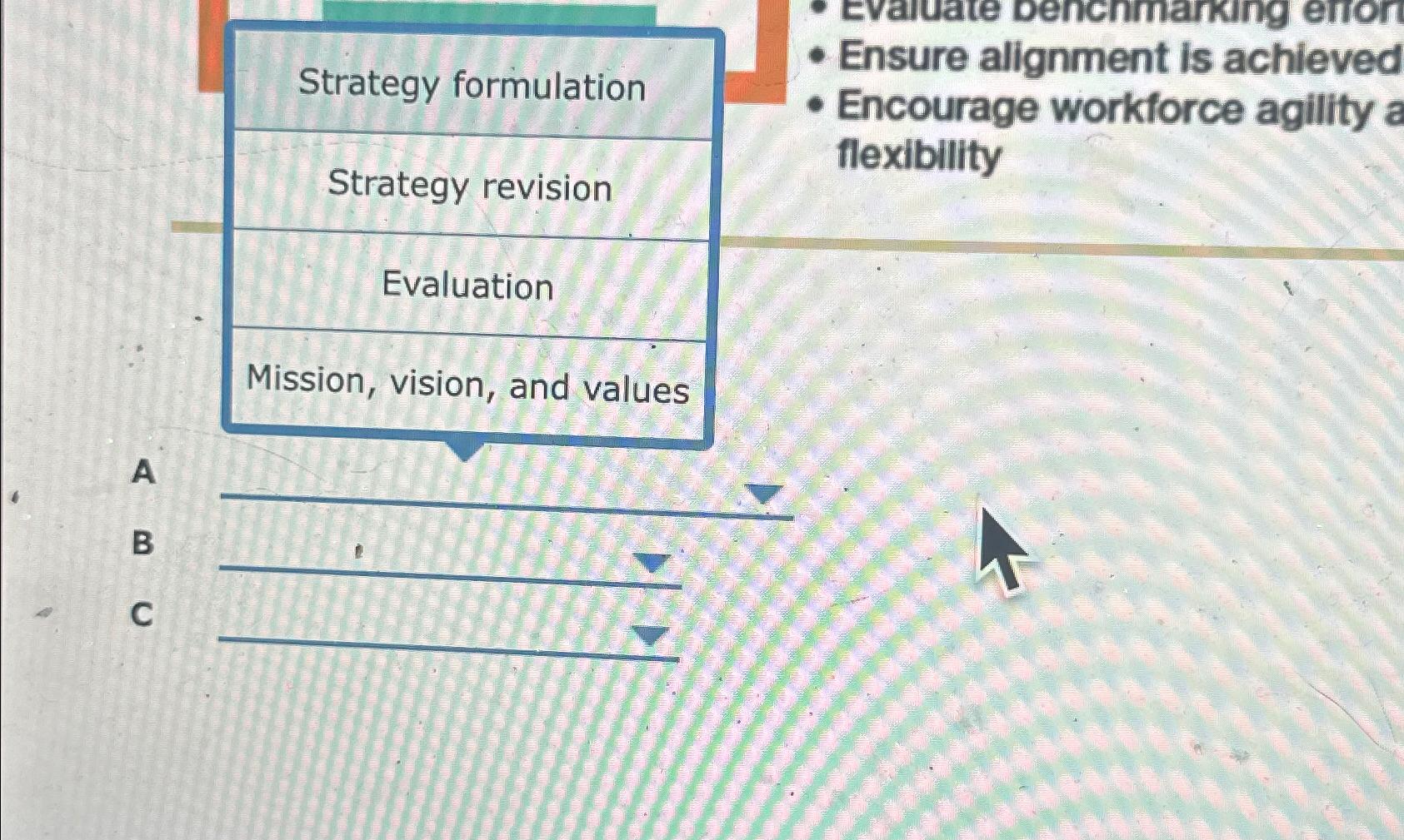 Solved Strategy formulationStrategy | Chegg.com