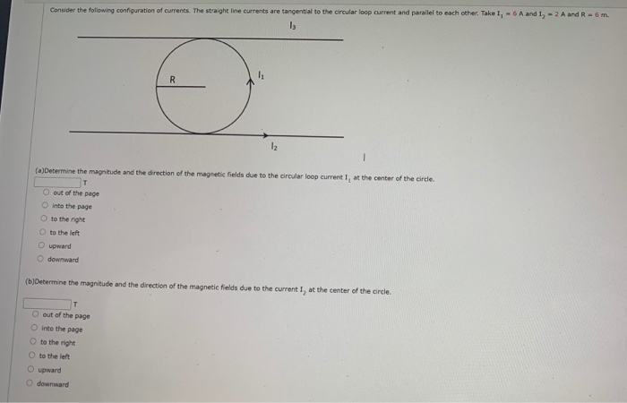 Solved Consider the following configuration of currents. The | Chegg.com