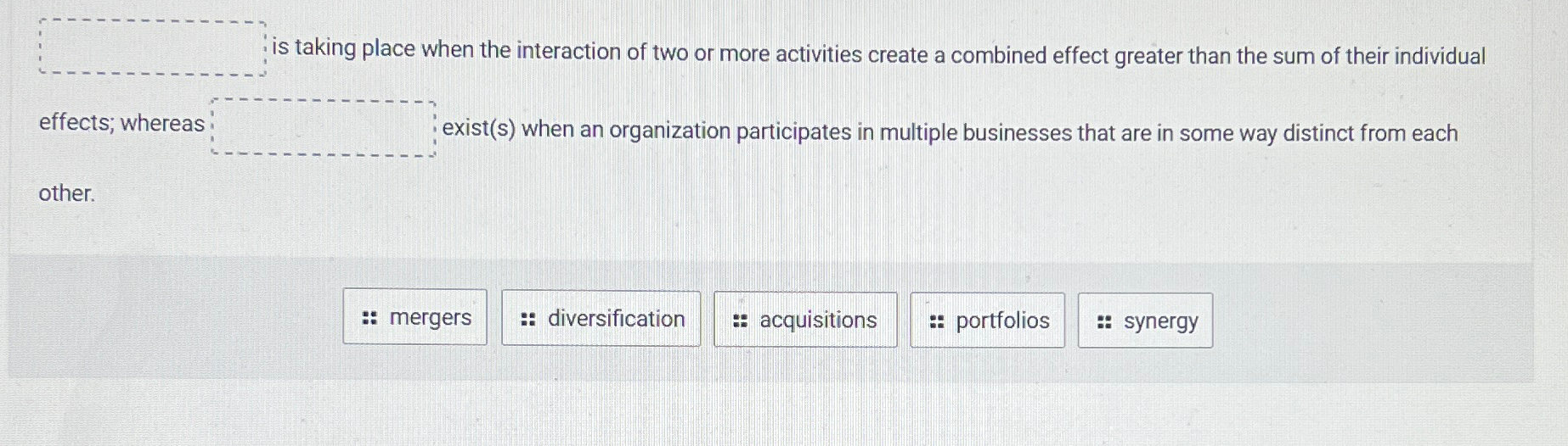 Solved is taking place when the interaction of two or more | Chegg.com