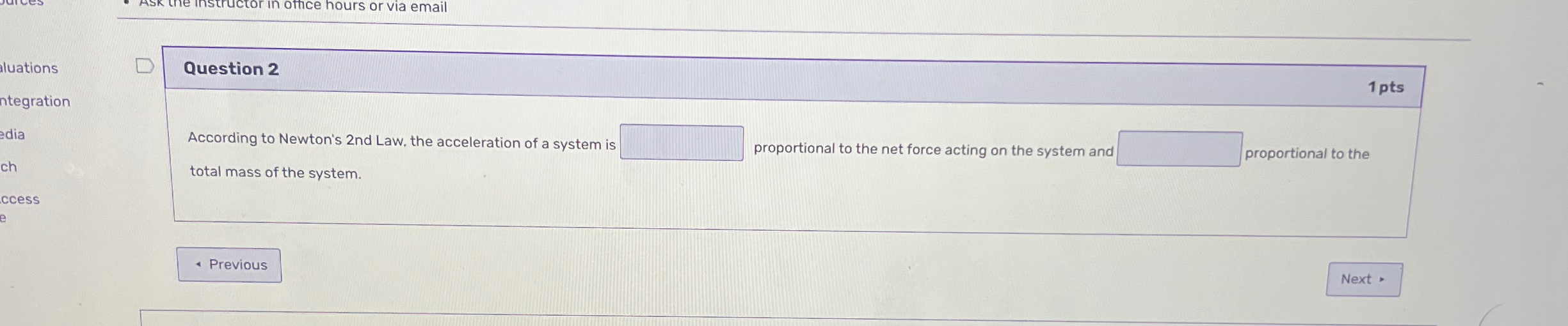 Solved instructor in ottice hours or via emailQuestion | Chegg.com