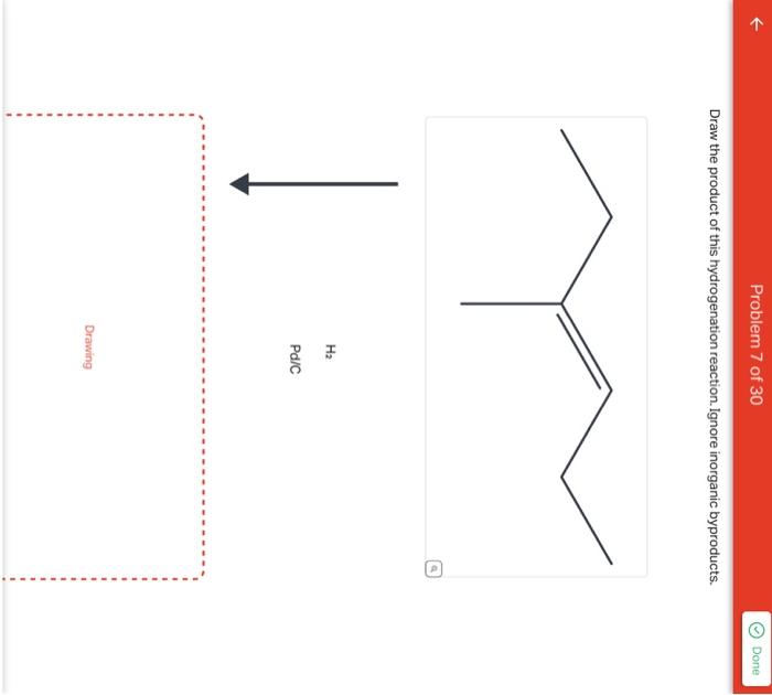 Solved Problem 7 of 30 Draw the product of this | Chegg.com