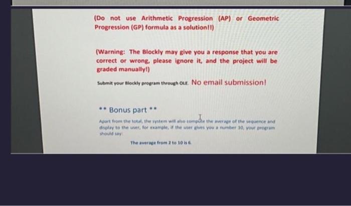 Solved You Need To Write A Blockly Program To Solve A Simple 