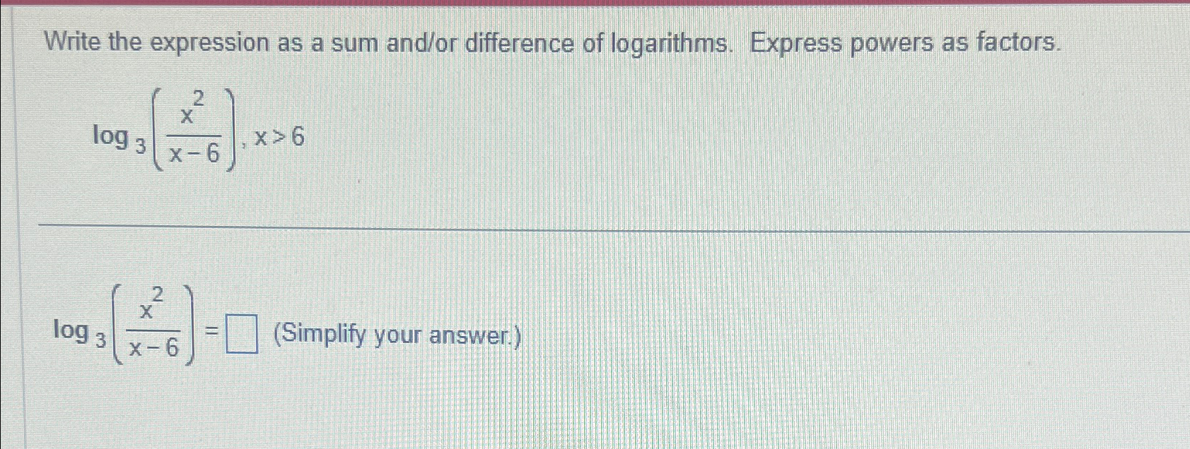 Solved Write the expression as a sum and/or difference of | Chegg.com