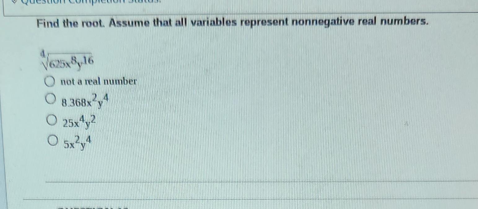 Solved Find the root. Assume that all variables represent | Chegg.com Solved Find the root. Assume that all variables represent | Chegg.com