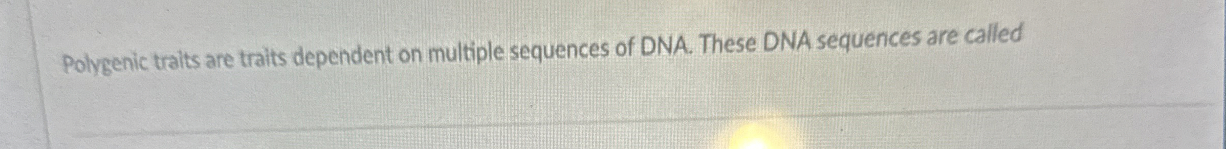 Solved Polygenic traits are traits dependent on multiple | Chegg.com