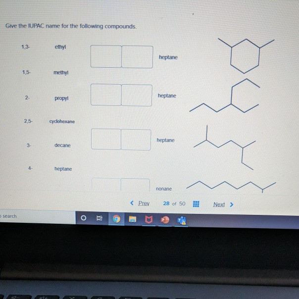 Solved Give the IUPAC name for the following compounds. 1,3- | Chegg.com