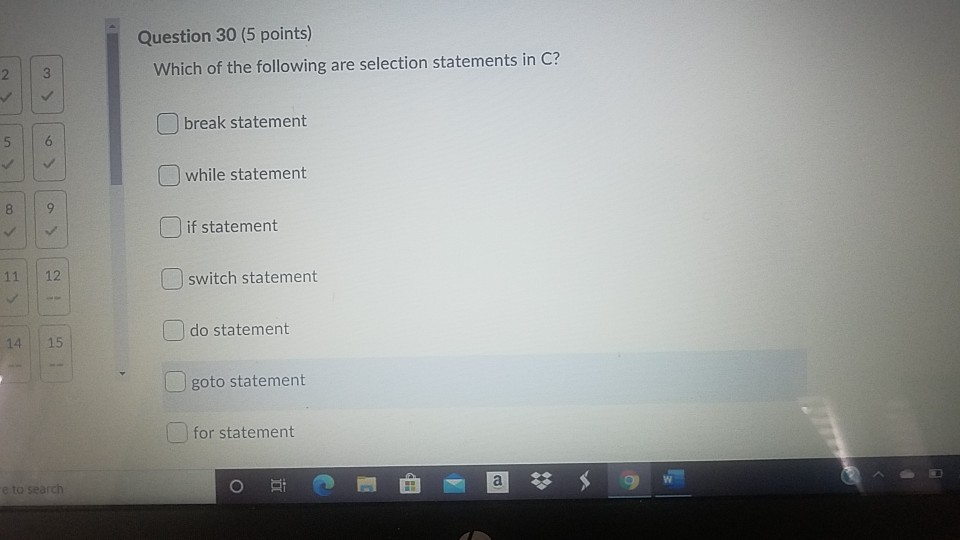 Solved Question 28 (5 points) Given: int a = 5; The correct | Chegg.com