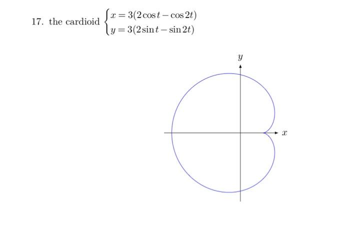 Solved {x=3(2cost−cos2t)y=3(2sint−sin2t) | Chegg.com