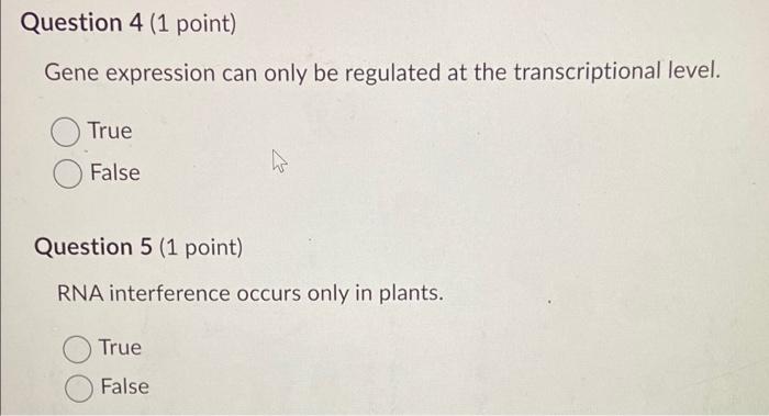 Solved Gene expression can only be regulated at the | Chegg.com