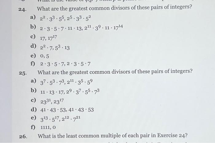 Solved discrete 24 & 26please explain in detail how to solve | Chegg.com