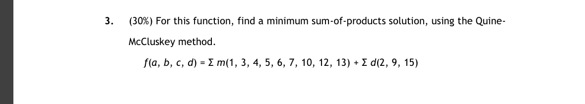Solved (30%) ﻿For this function, find a minimum | Chegg.com