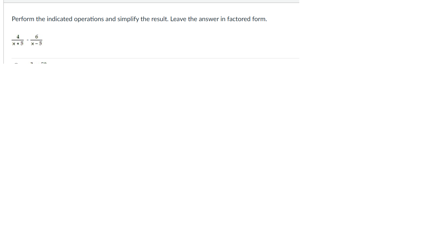 Solved Perform the indicated operations and simplify the | Chegg.com