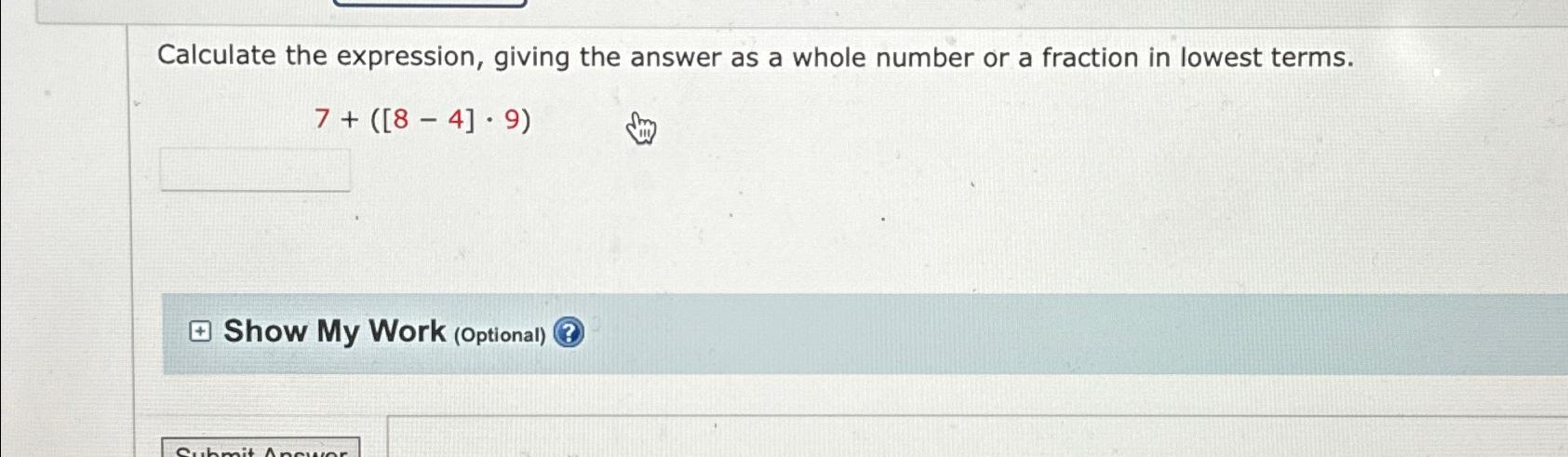 Solved Calculate the expression, giving the answer as a | Chegg.com