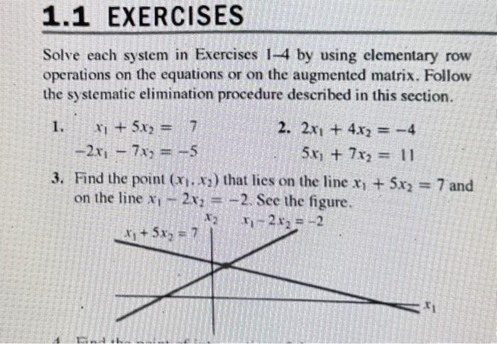Solved Solve each system in Exercises 1−4 by using | Chegg.com