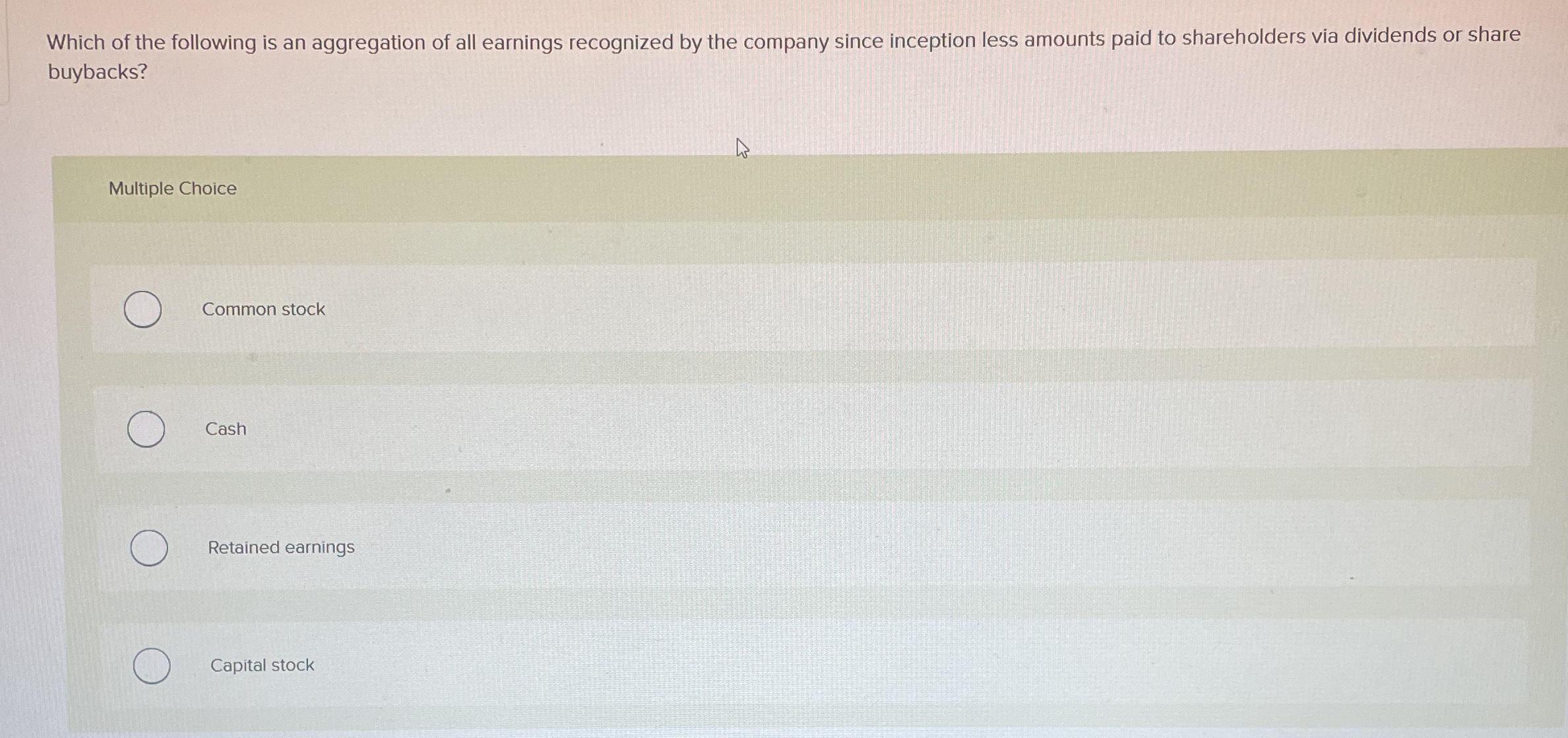 Solved Which of the following is an aggregation of all | Chegg.com