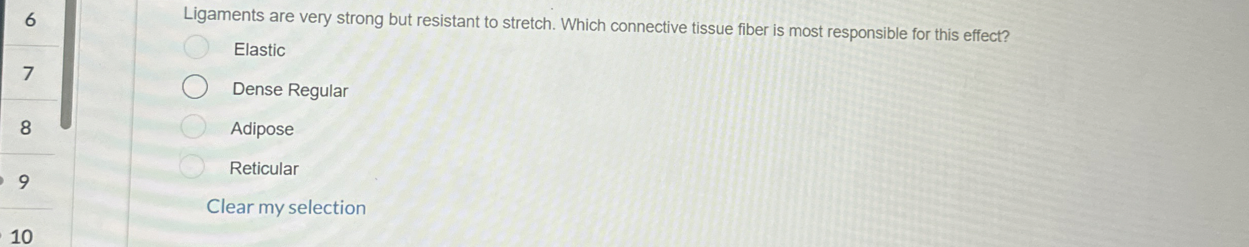 Solved Ligaments are very strong but resistant to stretch. | Chegg.com
