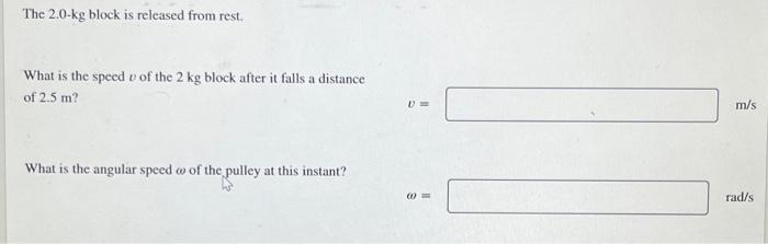 Solved The system shown in the figure consists of a 4.0 kg | Chegg.com