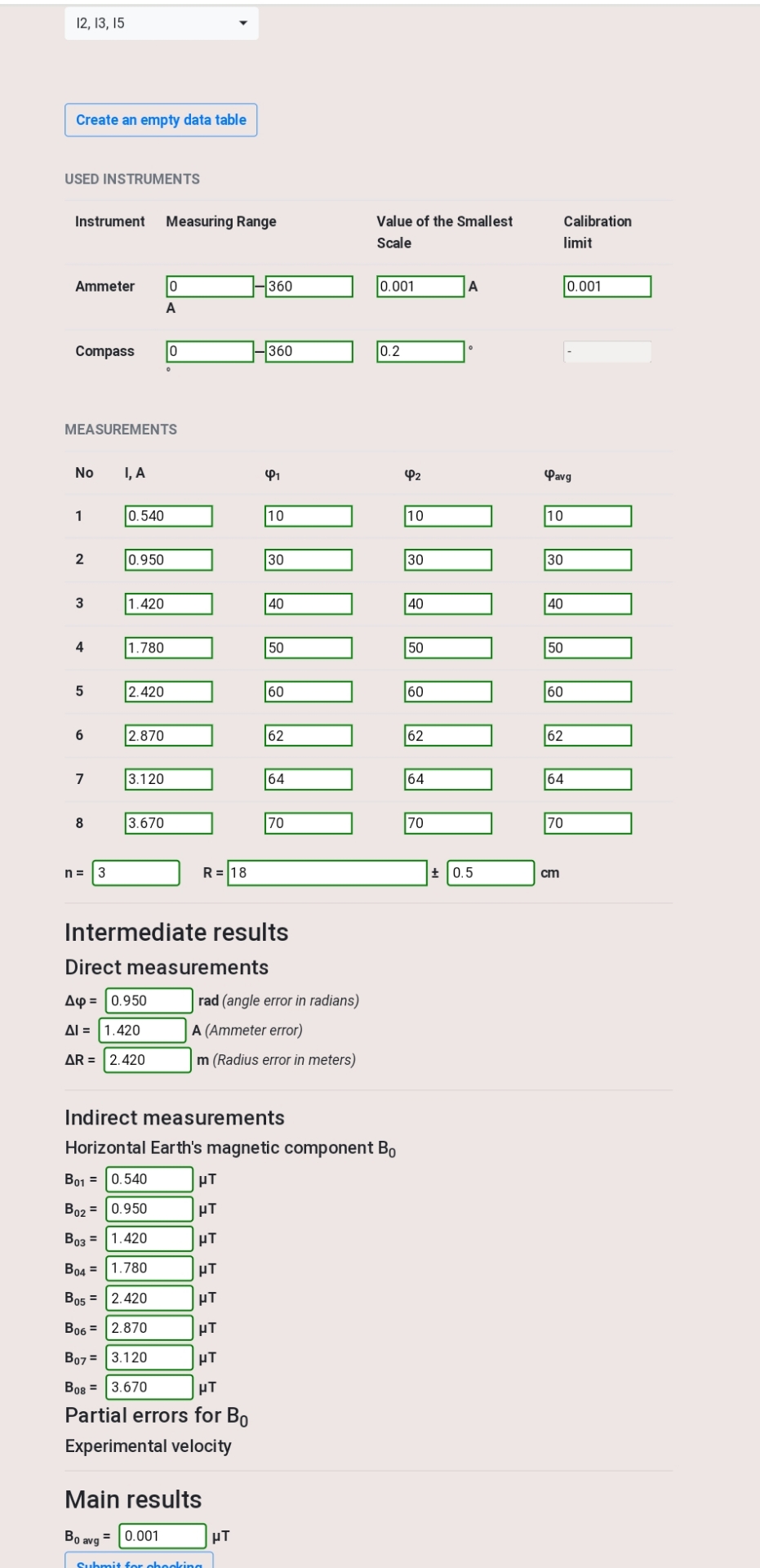 Solved 12,13,15USED INSTRUMENTS\table[[Instrument,Measuring | Chegg.com