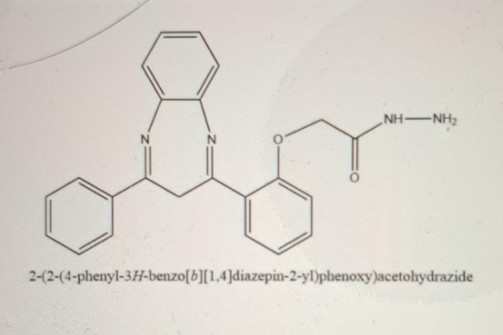 2-(2-(4-phenyl-3H-benzo [b][1,4] | Chegg.com