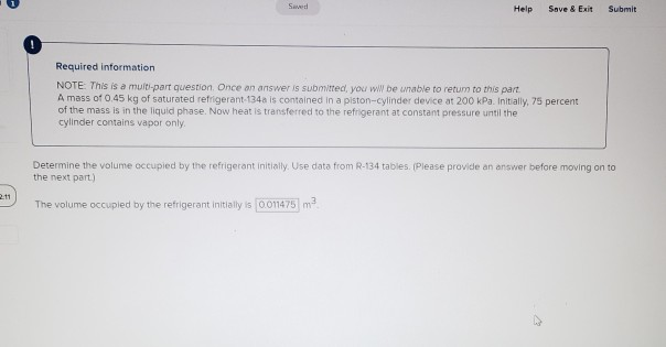 Solved Help Save & Exit Submit Required information NOTE | Chegg.com