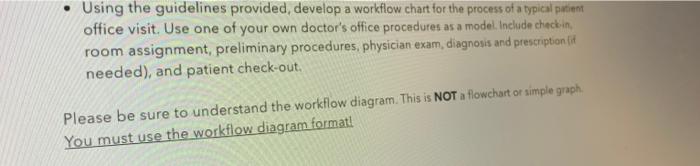 Solved Using the guidelines provided, develop a workflow | Chegg.com