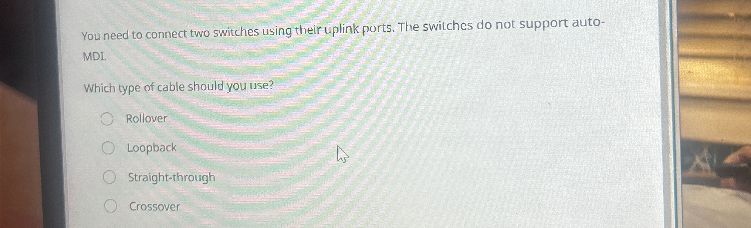 Solved You need to connect two switches using their uplink | Chegg.com
