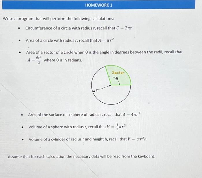 Solved Write a program that will perform the following | Chegg.com