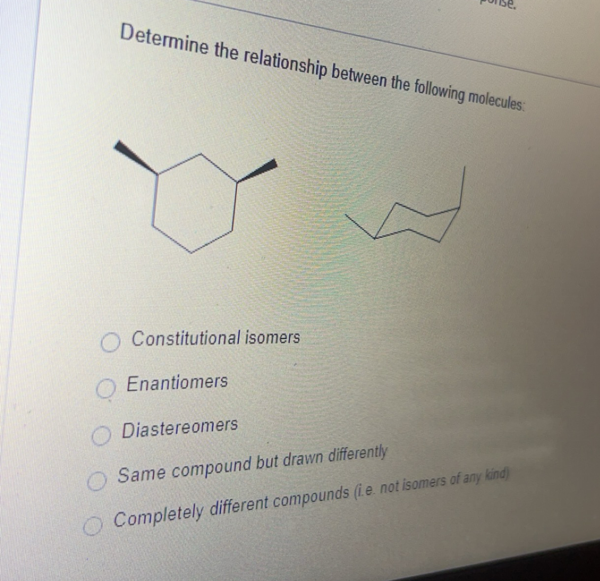 Solved Determine the relationship between the following | Chegg.com